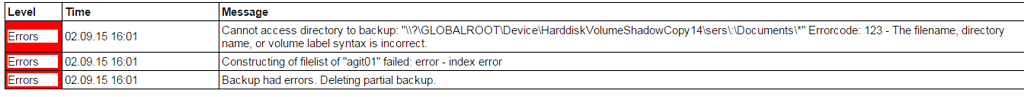 Windows Client File Backup Errorcode 123 Urbackup Discourse