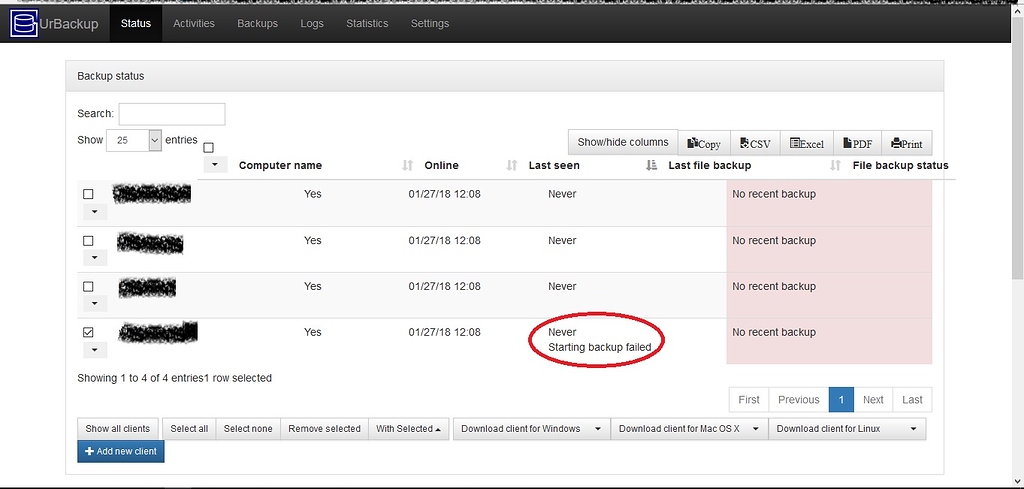 Never Starting Backup Failed Webinterface Urbackup Discourse