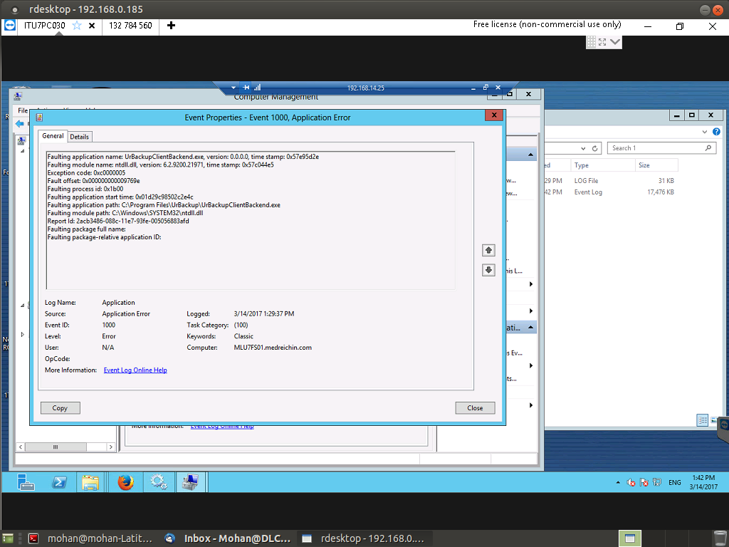 Urbackup Client Crashing On W2k12 Urbackup Discourse 